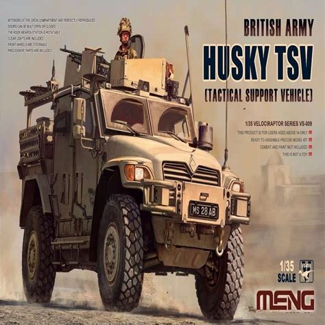Meng Vs 009 1 35 Scale British Army Husky Tsv Tactical Support Vehicle