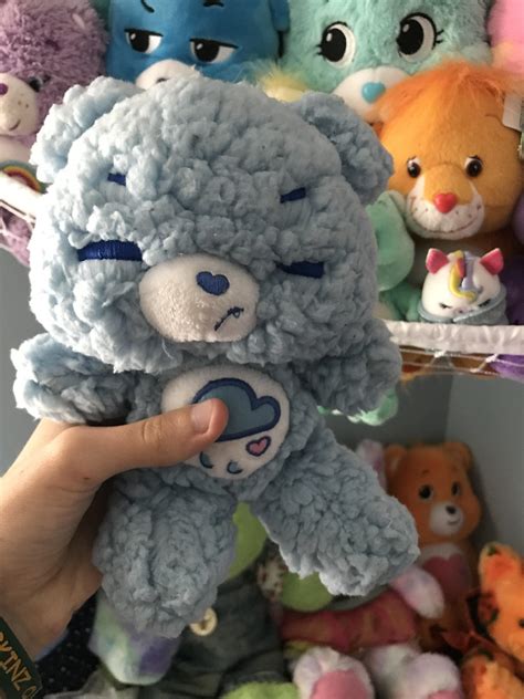 Found Grumpy Cheer Bear Drying From Being Cleaned At The Thrift