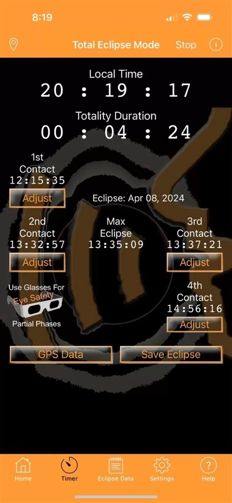 Solar Eclipse Timer App Review Step By Step Guide To Using The App