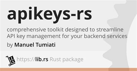 Apikeys Rs — Rust数据库接口 Librs • Rust 包仓库