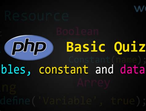 Php Basics Quiz Questions For Control Structures Webmull