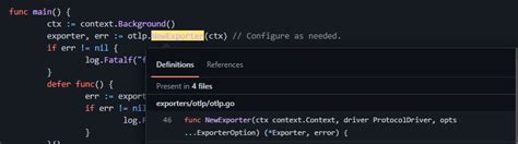 Invalid Example In The Otlp Exporter Readme · Issue 1502 · Open