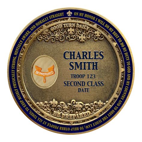 Second Class Scout Rank Challenge Coin
