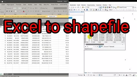 excel to shapefile in arcgis youtube