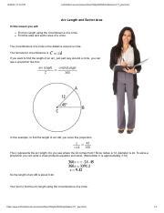 Discover How To Find Arc Length And Sector Area In Circles Course Hero