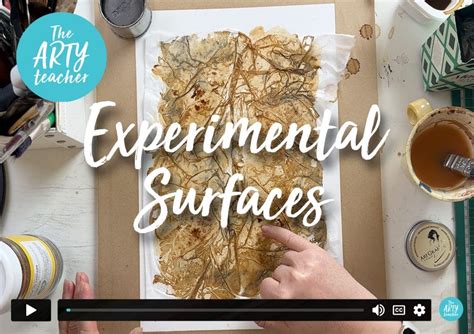 Experimental Surfaces Professional Development The Arty Teacher