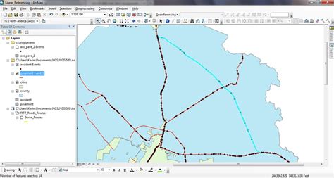 Linear Referencing Kevins Geoportfolio
