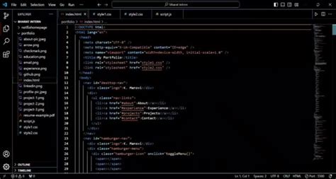 Video K Mansvi On Linkedin Internship Bharatintern Portfolio Learningexperience