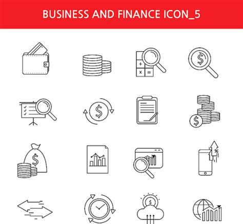 금융 및 비지니스 라인 아이콘 모음 유토이미지 상세페이지 베이직샵 아이콘 21093565