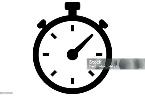 검은 색스톱워치 타이머 기호입니다 개요 스톱워치 알람 픽토그램 0명에 대한 스톡 벡터 아트 및 기타 이미지 0명 벽 시계 속도 Istock
