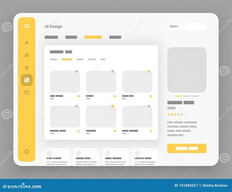 Wireframes Screens Dashboard UI And UX Kit Design Vector Illustration CartoonDealer Com