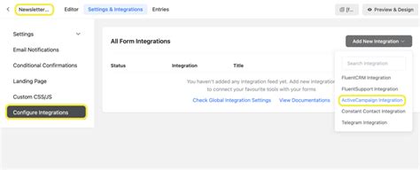 Activecampaign Integration For Wordpress Fluent Forms
