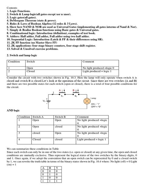 Unit 4 Logic Gates Pdf Logic Gate Logic