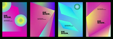 Abstract Gradient Background Design Set 25432050 Vector Art At Vecteezy