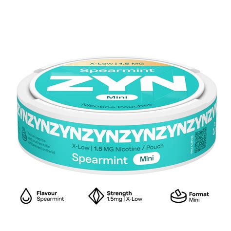 Zyn Spearmint Mini 15mg Spearmint Nicotine Pouches