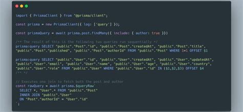 osama akhtar on linkedin 💿 prisma orm does not use sql joins for example fetching a post and…