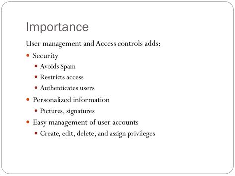 ppt drupal user management and access control powerpoint presentation