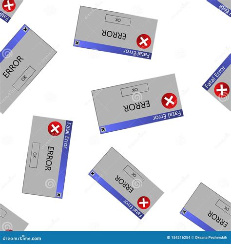 Warning Message About An Error In The Operating System Vector
