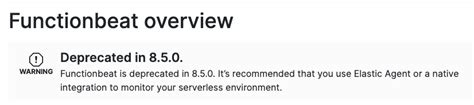 Request Functionbeat Deprecation · Issue 2225 · Elasticobservability Docs · Github