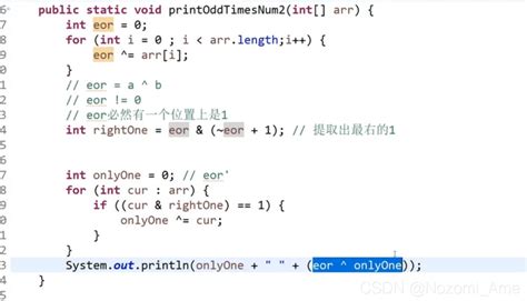 找出数组中两个奇数个数的数，其他数个数为偶数其他数是偶数 两个是奇数 Csdn博客