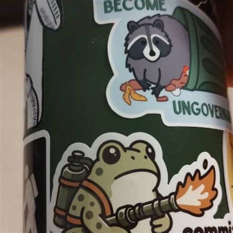 Commit Arson Cute Frog Sticker Laptop Sticker Water Bottle Sticker Journal Sticker Vinyl