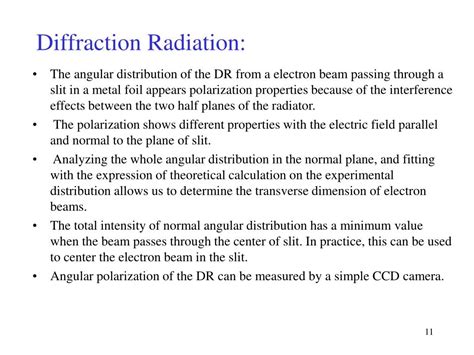 PPT Beam Size Diagnostics Using Diffraction Radiation PowerPoint Presentation ID 4438962