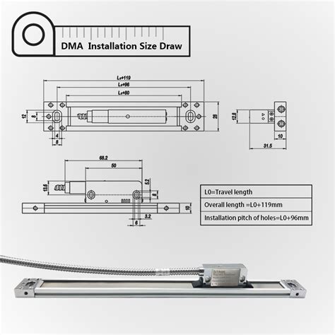 Dro 3 Axis Digital Readout Display Kit And 3 Pieces 0 1000mm Magnetic Scale Sensor Encoder For