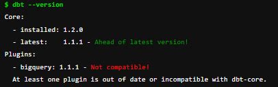 CT Compatibility Error Dbt Core And Bigquery Plugin Issue Dbt Labs