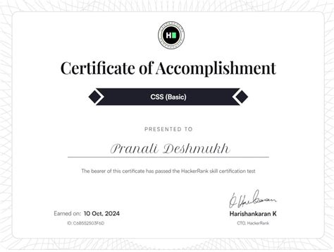 Pranali Deshmukh On Linkedin Css Frontenddevelopment Hackerrank Cssbasics Webdevelopment