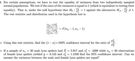 solved using this test statistic find the 1−α ∗100