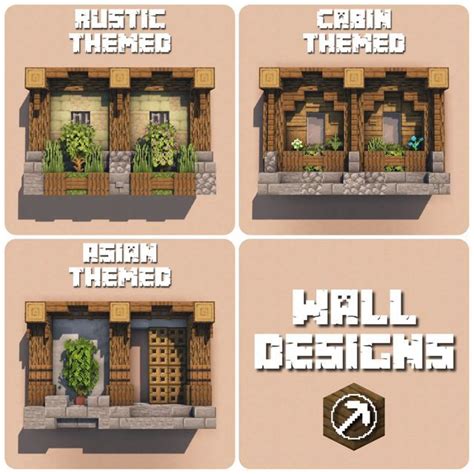 Octo Minecraft Builder On Instagram Wall Designs Here Are Some Wall