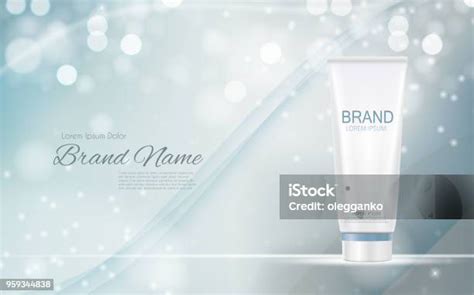 광고 또는 잡지 배경을 위한 디자인 화장품 제품 템플릿 3d 현실 벡터 Iillustratio 공란에 대한 스톡 벡터 아트 및 기타 이미지 Istock