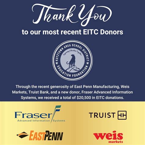 Thank You To Our Eitc Donors — Kasd Education Foundation