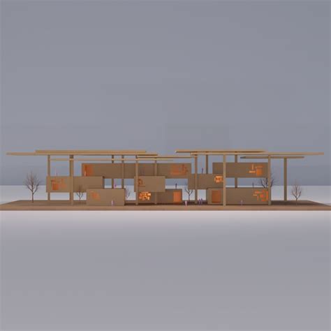 Modular Housing Units Architecture Model Architecture Modular Housing