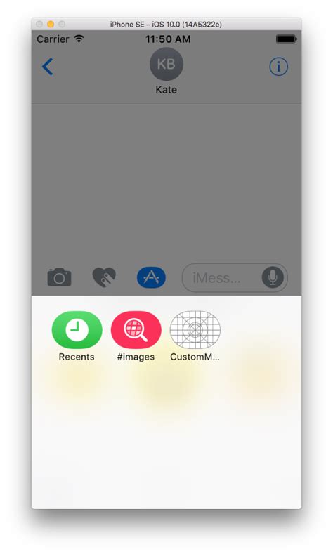 Custom Message Extension Using Messages SDK IMessage App Store
