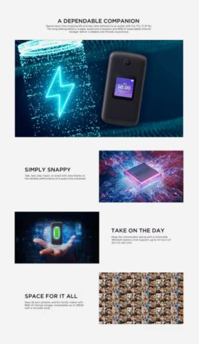 Tcl Classic 4058r Atandt 4g Lte Unlocked Flip Phone 8gb Ebay