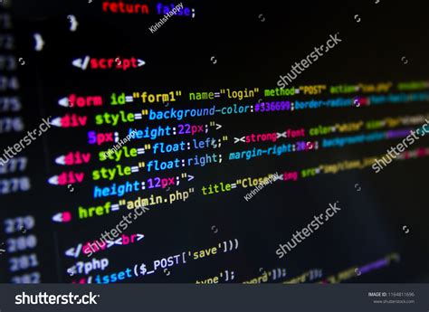 Desktop Source Code Technology Background Developer Stock Photo Edit Now