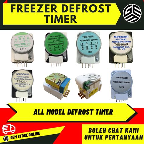 ALL MODEL Fridge Defrost Timer Refrigerator Peti Ais Sejuk Defrost Timer Untuk Freezer