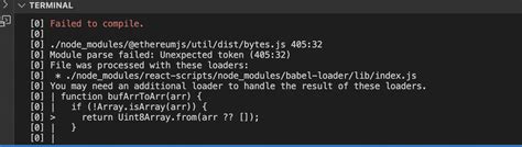 not able to compile the app after install and import · issue 2307 · ethereumjs ethereumjs