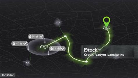 디지털 Gps 내비게이션 지도의 도로 방향입니다 위치는 대시보드를 추적합니다 도시 거리 도로 경로 회전 및 목적지 태그 또는