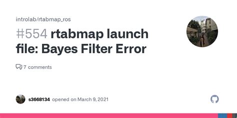 rtabmap launch file bayes filter error · issue 554 · introlab rtabmap