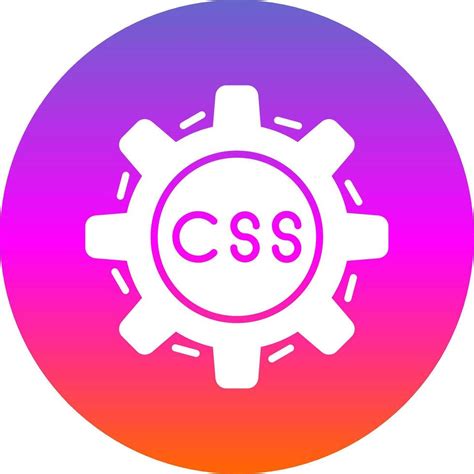 Css Coding Glyph Gradient Circle Icon Design 43565874 Vector Art At Vecteezy