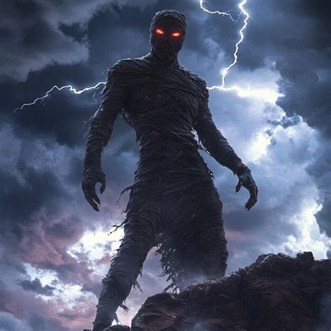 Menacing Marvel Gorr The God Butcher In A Dark Lightninglit Sky