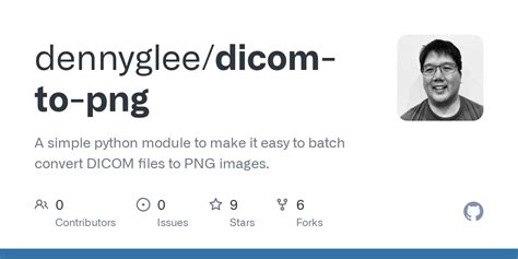 Github Dennygleedicom To Png A Simple Python Module To Make It Easy To Batch Convert Dicom