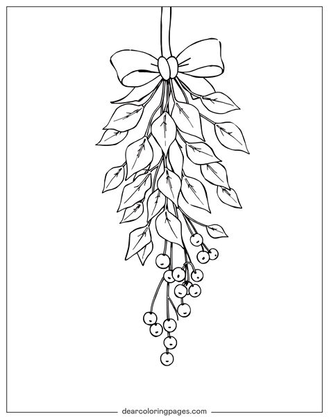 Dibujos Para Colorear De Muérdago 11 Diseños Gratuitos