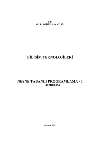 Nesne tabanlı programlama PDF