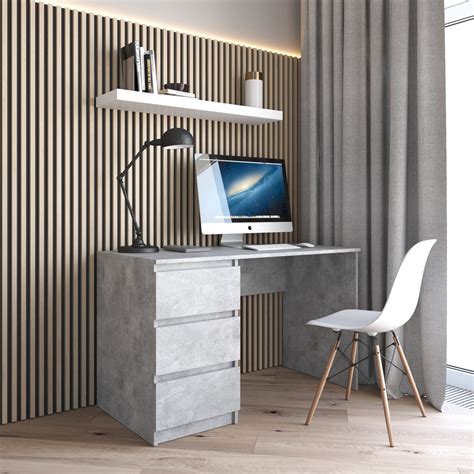 Компютерний стіл Vays письмовий стіл з тумбою ліворуч на три висувних шухляди без ручок R 13