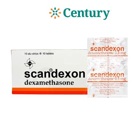 Jual Scandexon 0 5 Mg 1 Strip 10 Tablet Dexamethason Radang Inflamasi Shopee Indonesia
