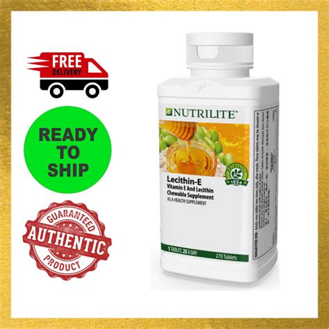 Amway Nutrilite Lecithin E 270 Tab Vitamin E Shopee Singapore