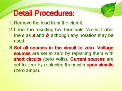Chapter 5 Circuit Theorems Circuit Theorems Source Transformation